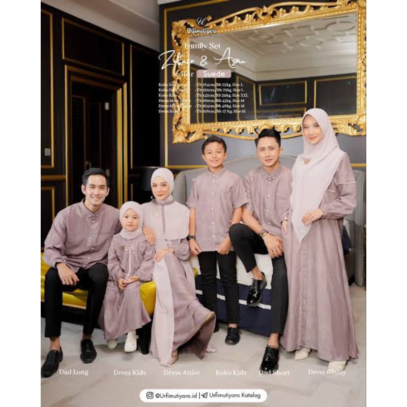 Jual URFIMUTIYARO ZUBAIR ASMA FAMILY 2024 (DAD SHORT M Velvet) | Shopee ...