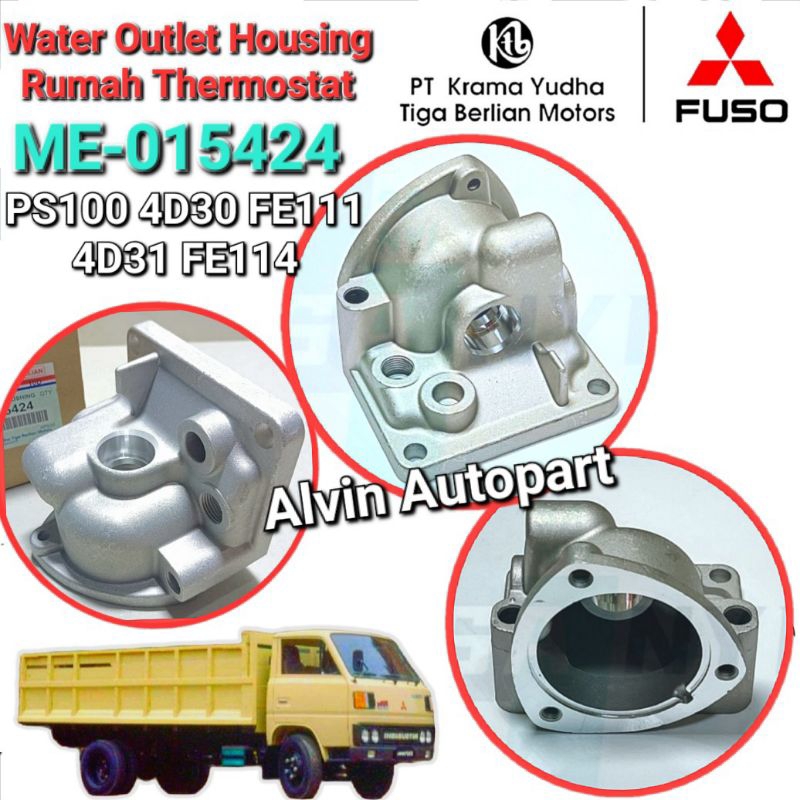 Jual RUMAH THERMOSTAT MITSUBISHI COLT DIESEL PS 100 PS100 4D30 FE111 4D31 FE114 TIPE ASLI ...