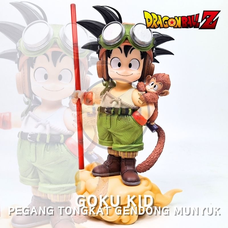 Jual Action Figure Goku Kid Statue Dragonball DBZ Berdiri Pegang ...