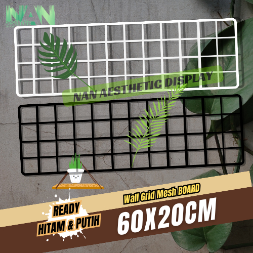 Jual ram grid wall 60x20cm besi hiasan dan pajangan dekorasi dinding ...