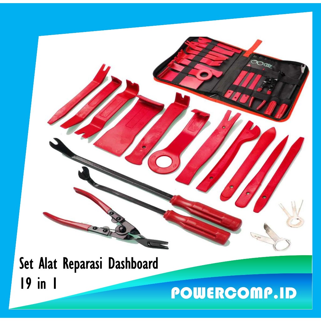 Jual Car Repair Tool Kit 19 Pieces Hard Auto Car Radio Panel Panel ...