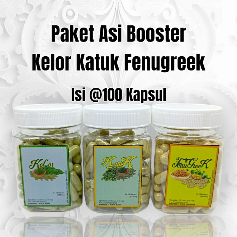 Jual PAKET ASI BOOSTER PELANCAR ASI / KELOR KATUK FENUGREEK KEMASAN ...