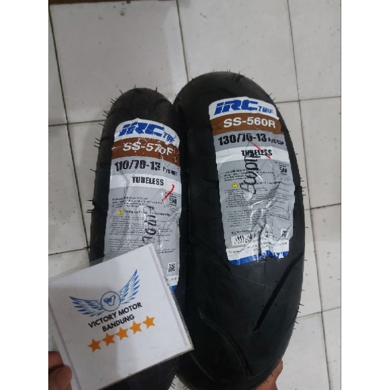Jual Ban luar Depan Belakang NMAX IRC Tubeless UKURAN 130/70-13 SS-560R ...