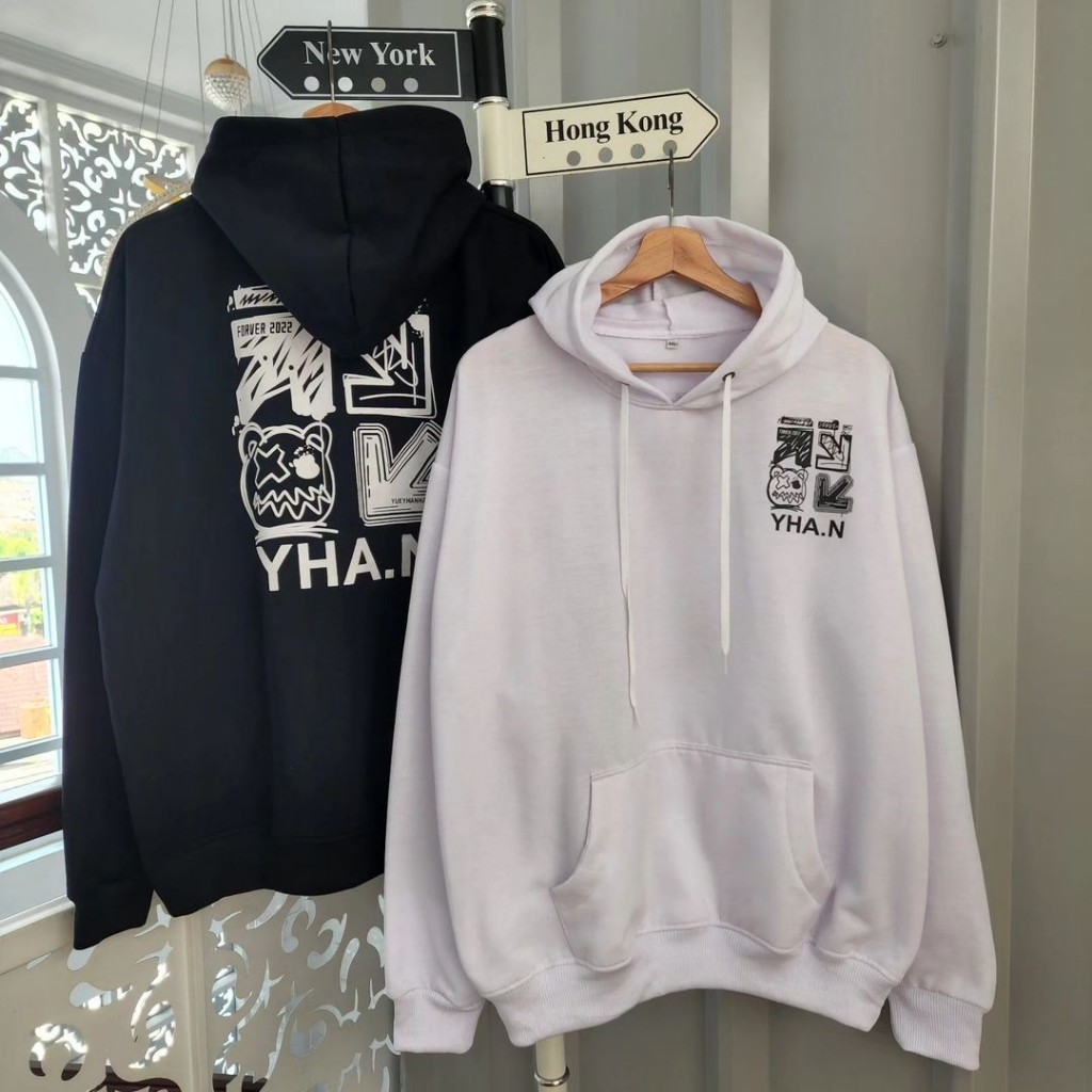 Jual (isi 2 pcs) Jaket Couple Pasangan YHA / Hoodie Couple Pacar ...