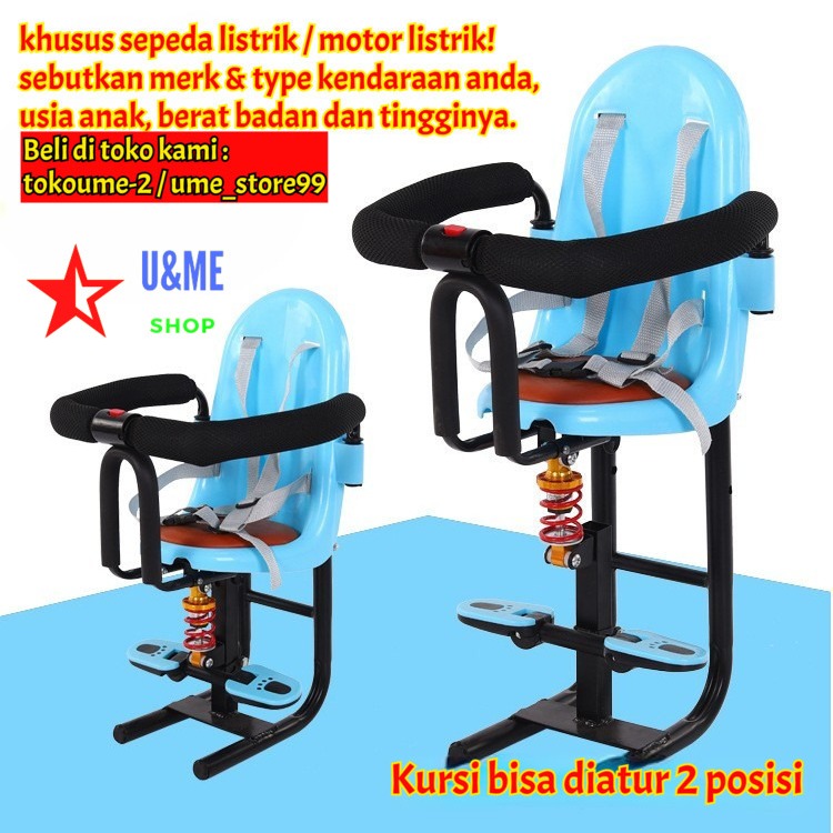 Jual KURSI ANAK BONCENG DEPAN MOTOR LISTRIK SEPEDA LISTRIK MOTOR MATIC ...