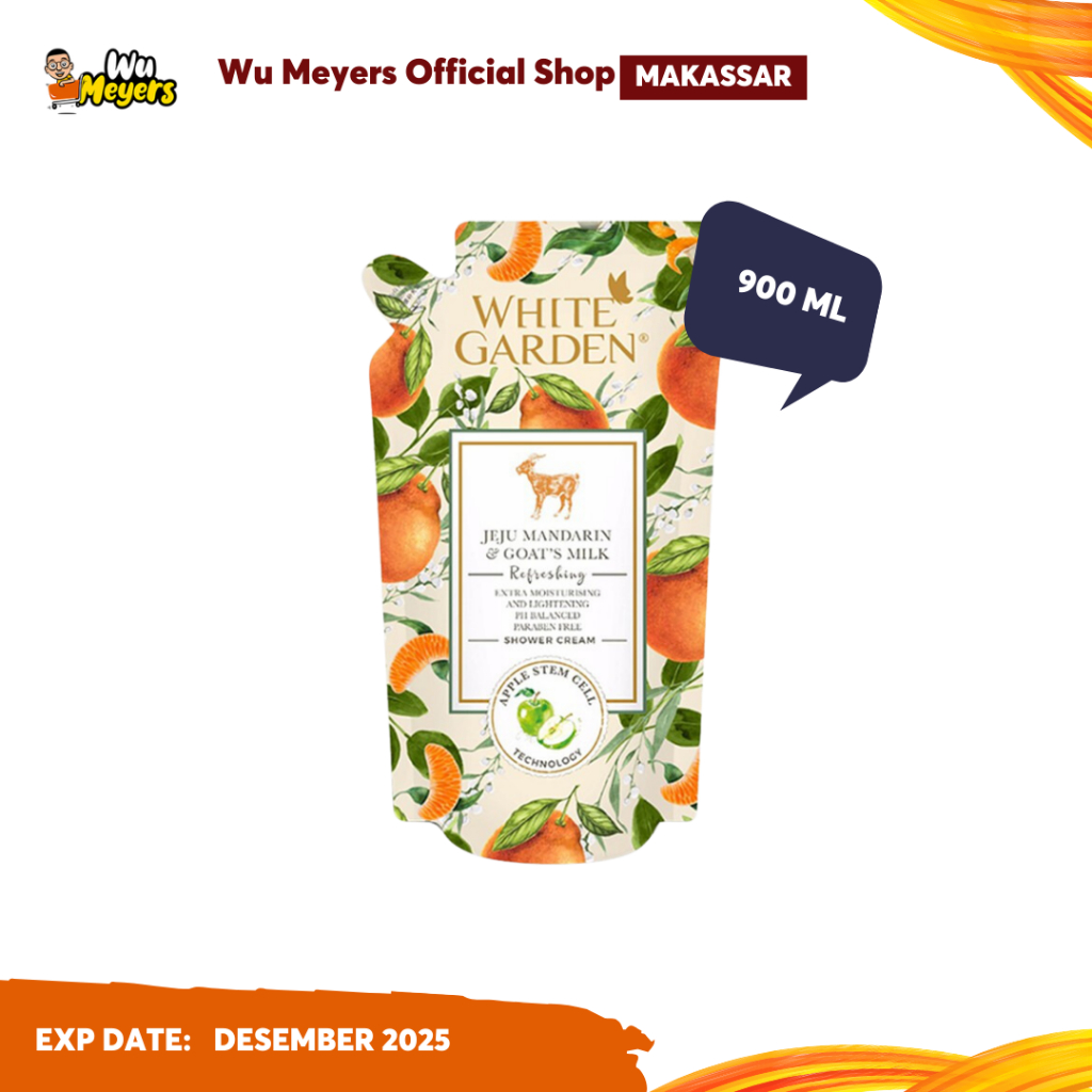 Jual White Garden Jeju Mandarin Refill 900mL | Shower Garden Sabun Cair ...