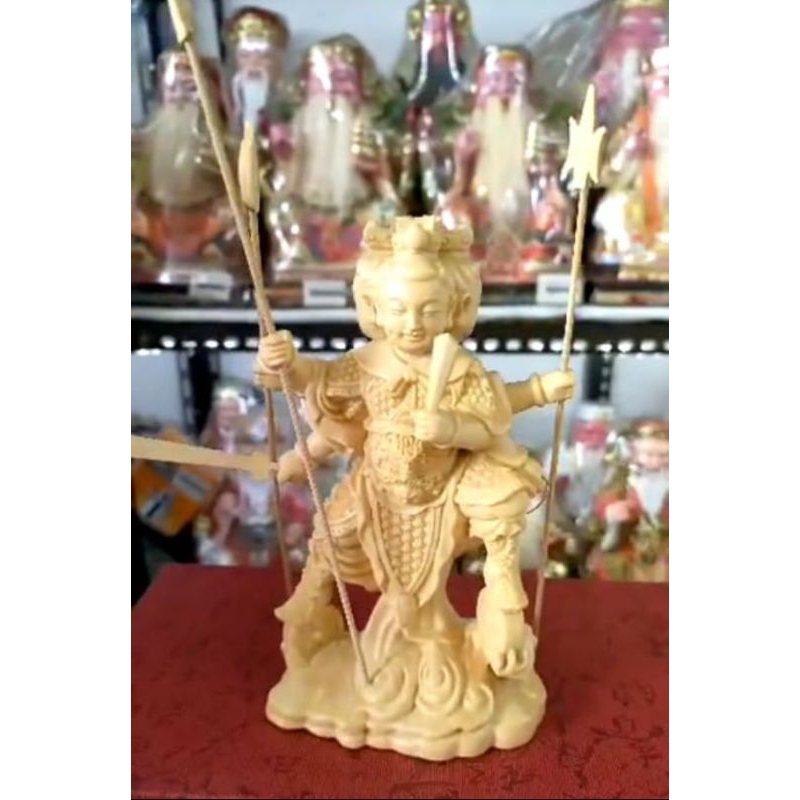 Jual patung dewa naca / nacha - 3 wajah -kayu -6inch -polos ( g ...
