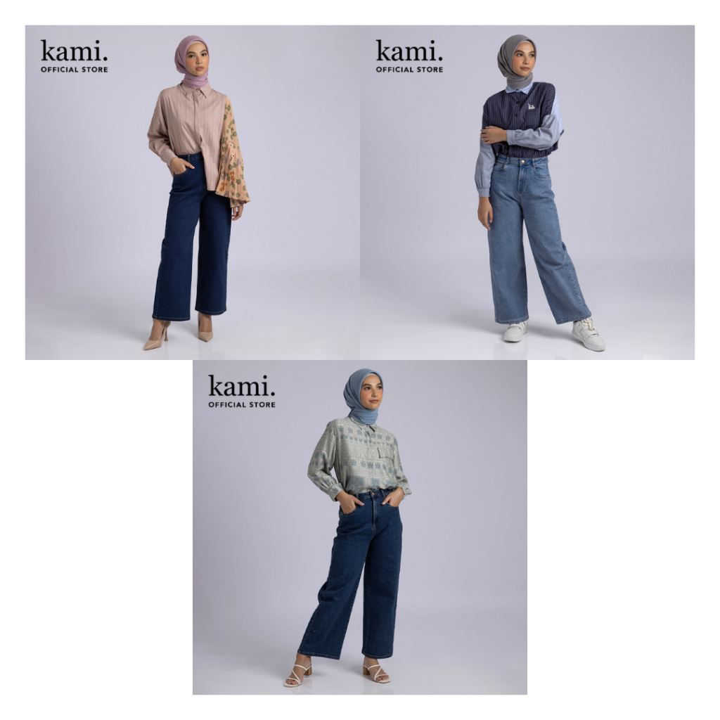 Jual Cielo Jeans Pants Plain Kamiidea Kami Idea | Shopee Indonesia