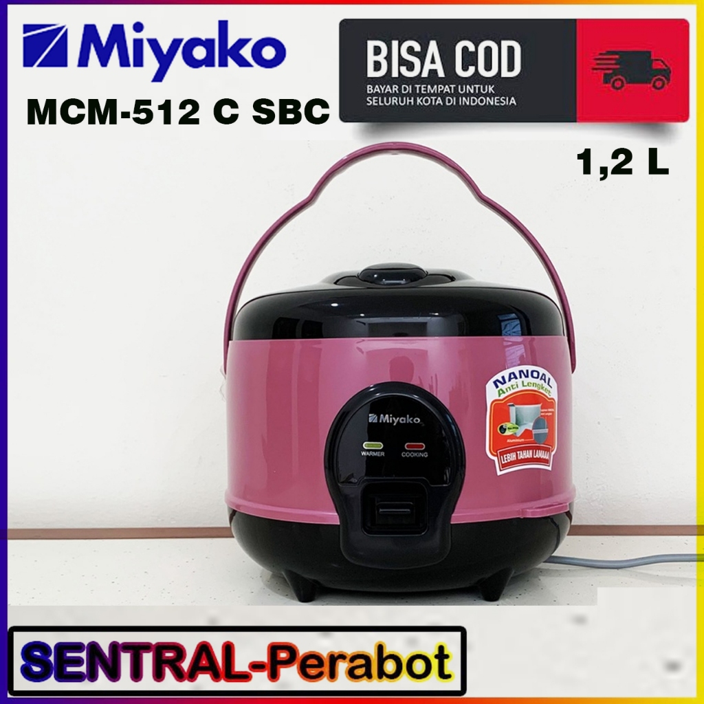 Jual Miyako Rice Cooker MCM 512C SBC Ukuran 1.2 Liter | Shopee Indonesia