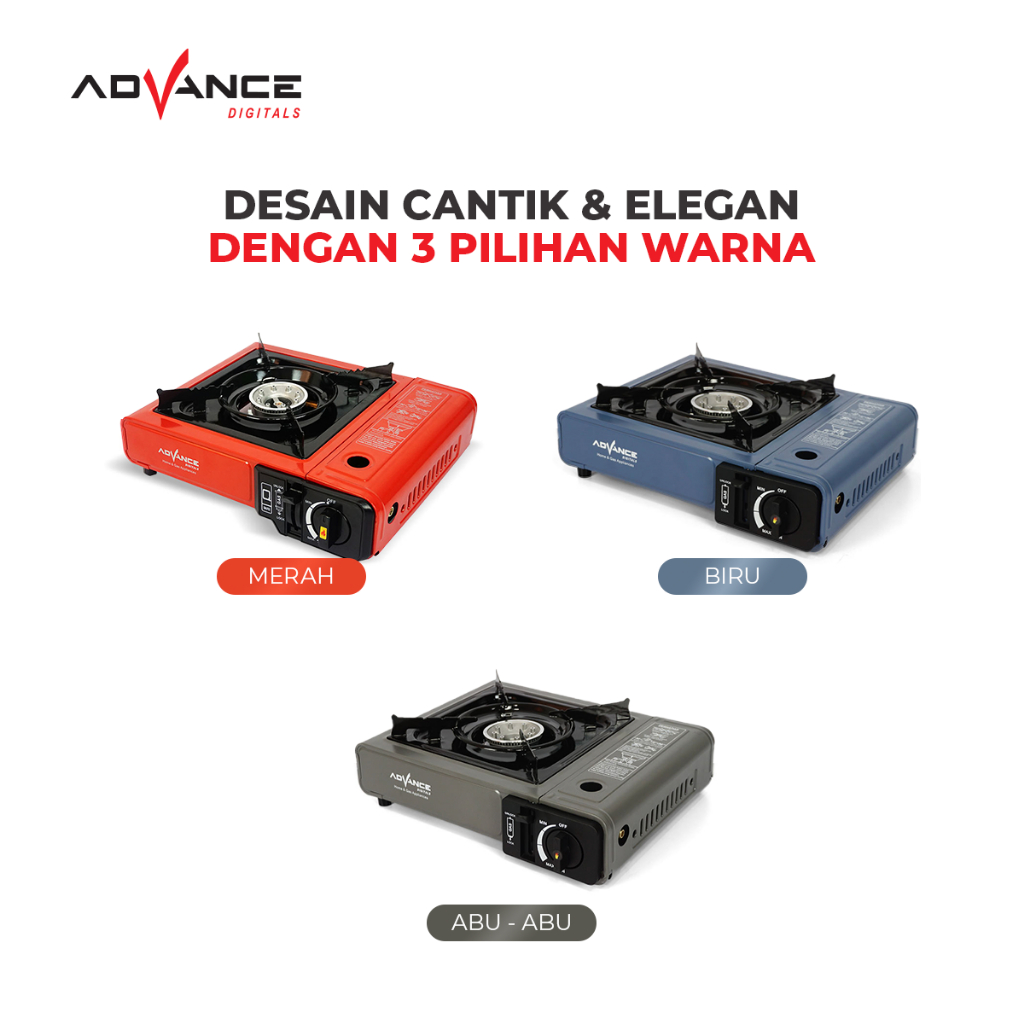Jual Kompor Portable Advance KGP 102 Kompor 2 Fungsi Gas Tabung ...