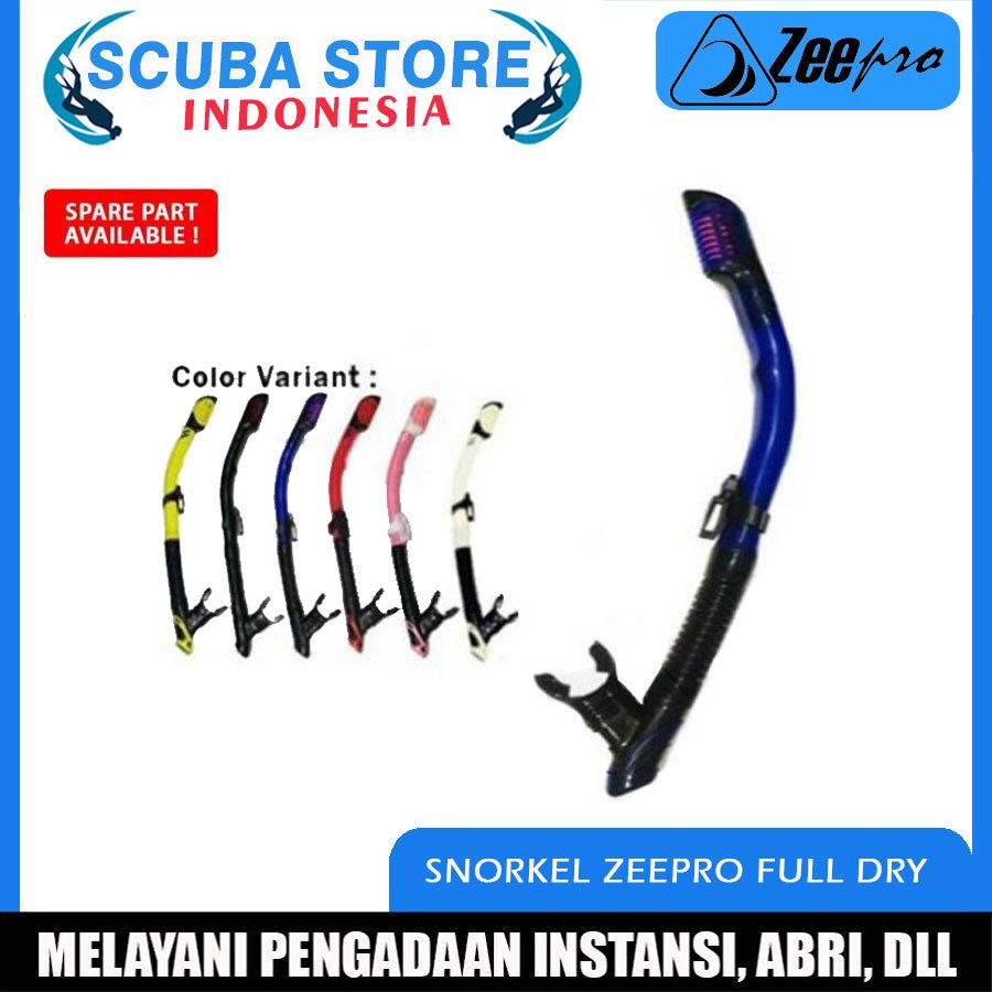 Jual Snorkel Zeepro Full Dry Tube Pipa Selang Pernafasan Nafas Selam ...