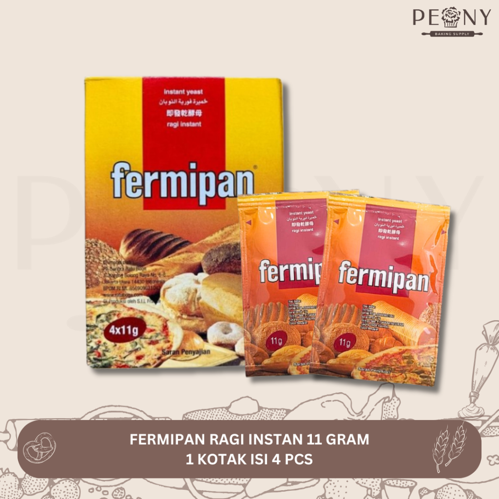Jual RAGI INSTANT FERMIPAN SACHET 1 PCS @11GR| GROSIR MIN.4 SCH(1 Kotak ...