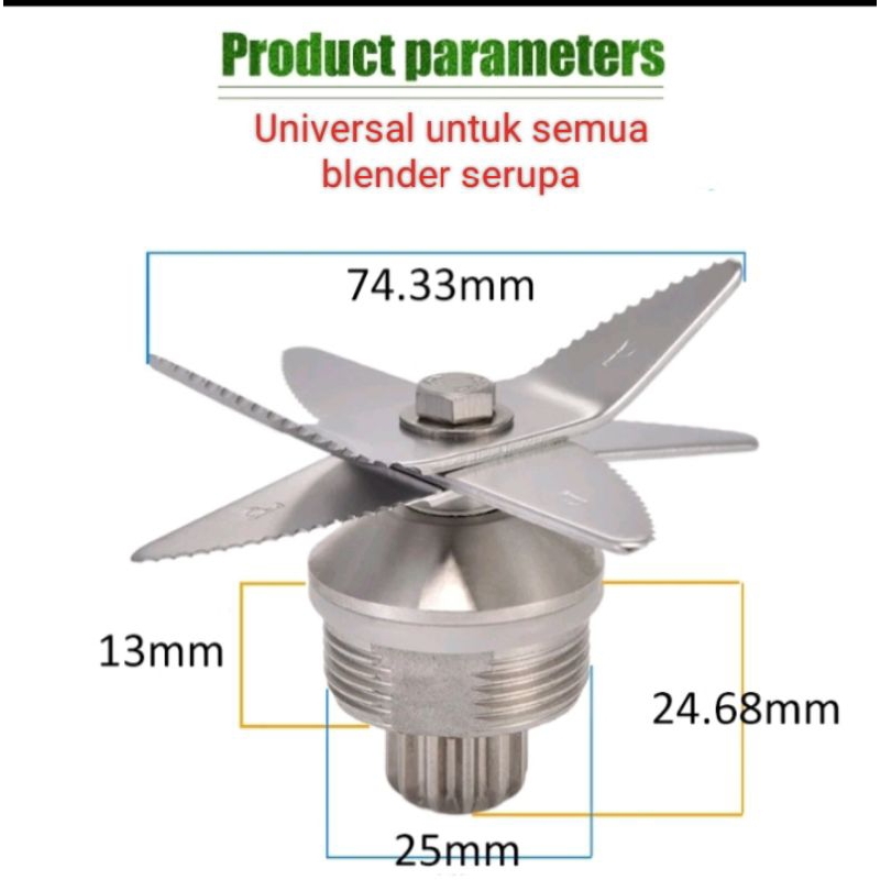 Jual Mata pisau blender silver crest heavy duty universal | Shopee ...