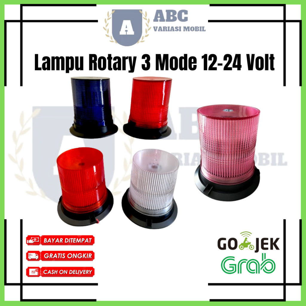 Jual Lampu Rotary LED 3 Mode | Rotary Truk Hino Fuso Trailer Tambang 12 ...