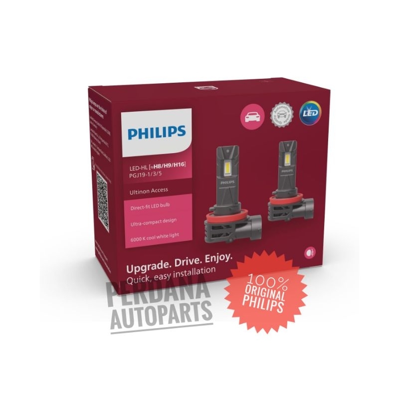 Jual PHILIPS LED H8 / H11 / H16 12V 20W 6000K isi 2bohlam Original ...