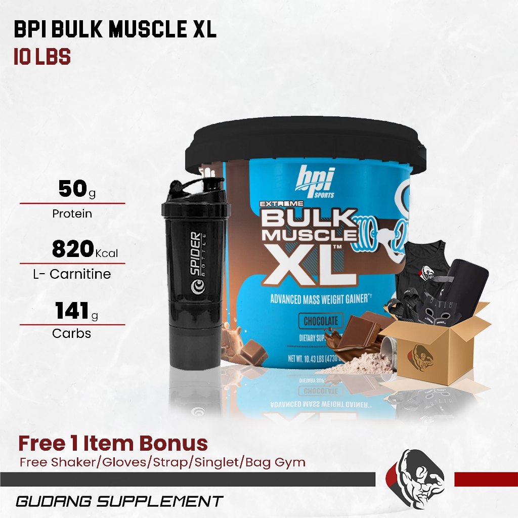 Jual BPI Sports Bulk 10 Lbs Muscle XL Gainer Weight Gainer | Shopee Indonesia