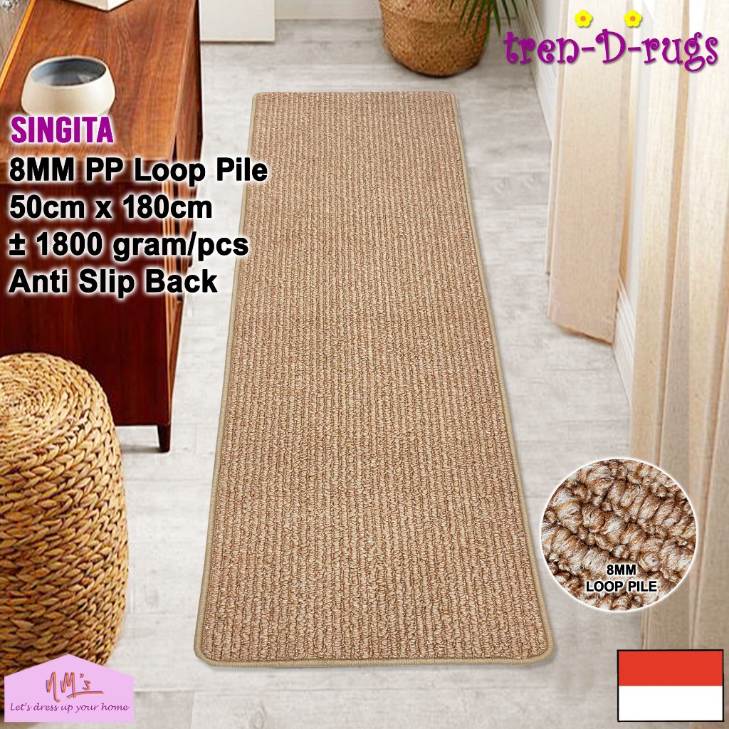 Jual Tren-D-Rugs Keset kaki polos salur stripe line garis alas lantai ...