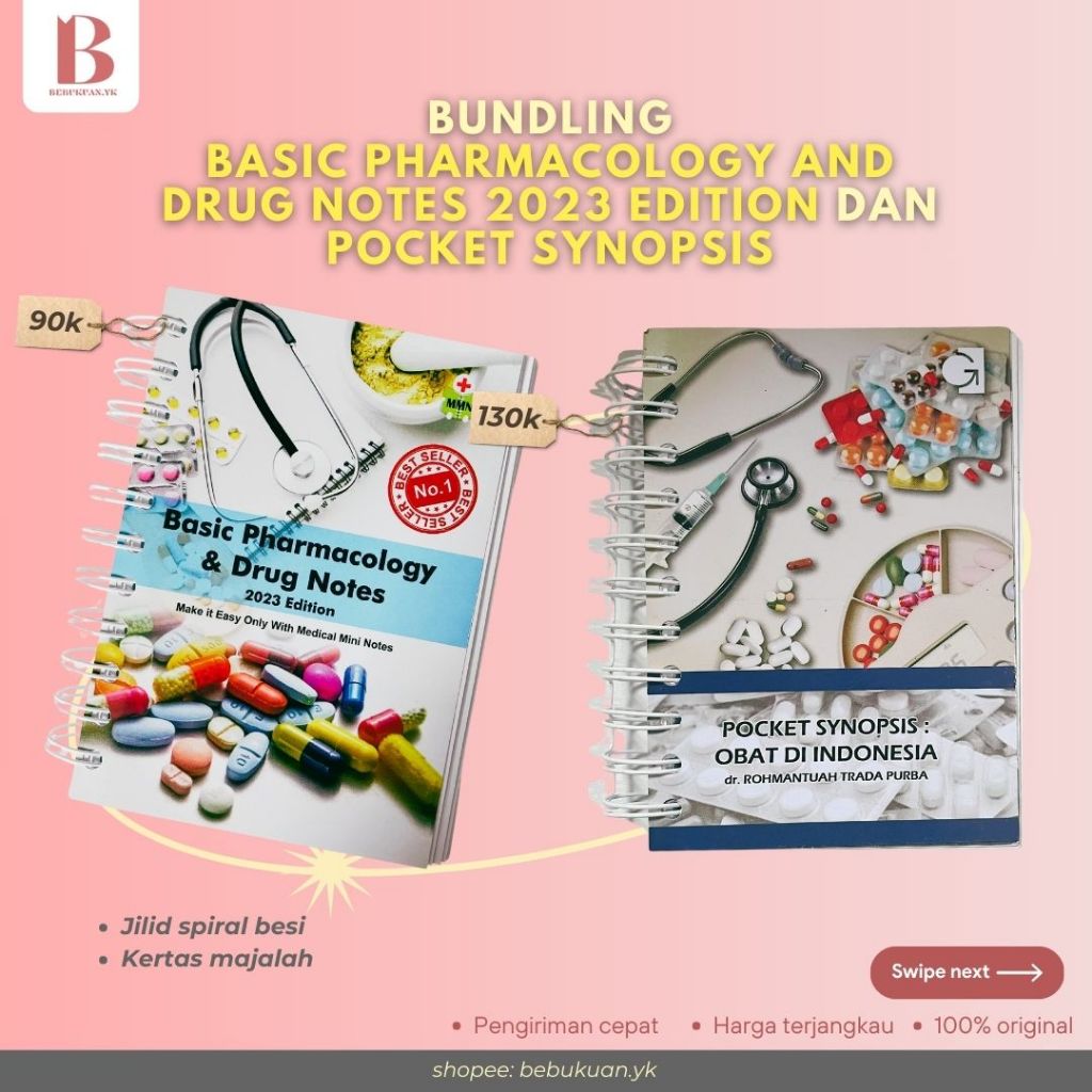 Jual Bundling Farmasi Basic Pharmacology and Drug Notes edisi 2023 dan ...