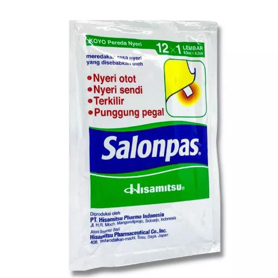 Jual SALONPAS SACHET 12x1 (1sachet isi 12 lembar) | Shopee Indonesia