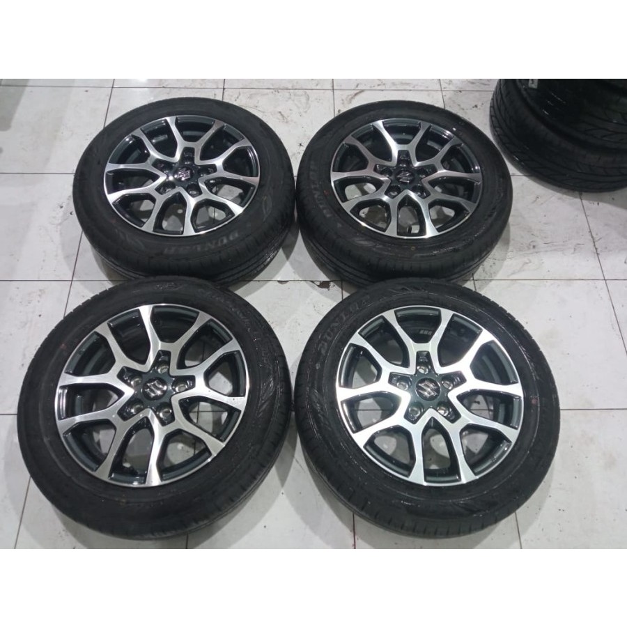 Jual VELG MOBIL BEKAS STANDAR SUZUKI XL7 RING 16 LUBANG 5 G/P BAN DUNLOP | Shopee Indonesia