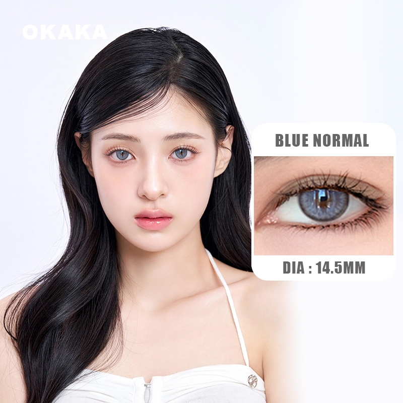 Jual ️[COD]1 pasang lensa kontak warna Dawn Blue Biru diameter 14.5 MM ...