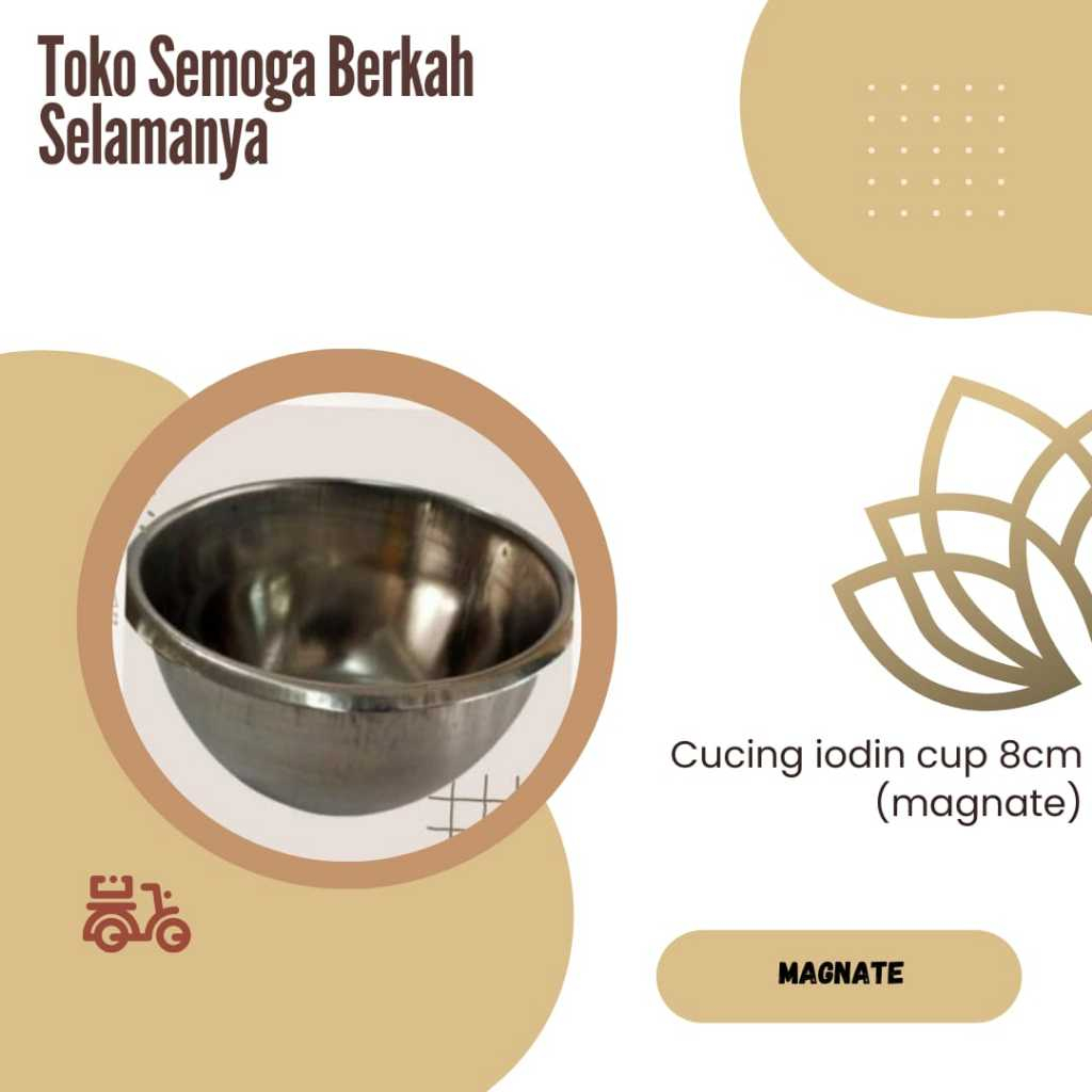 Jual Cucing iodin cup 8cm (magnate) | Shopee Indonesia