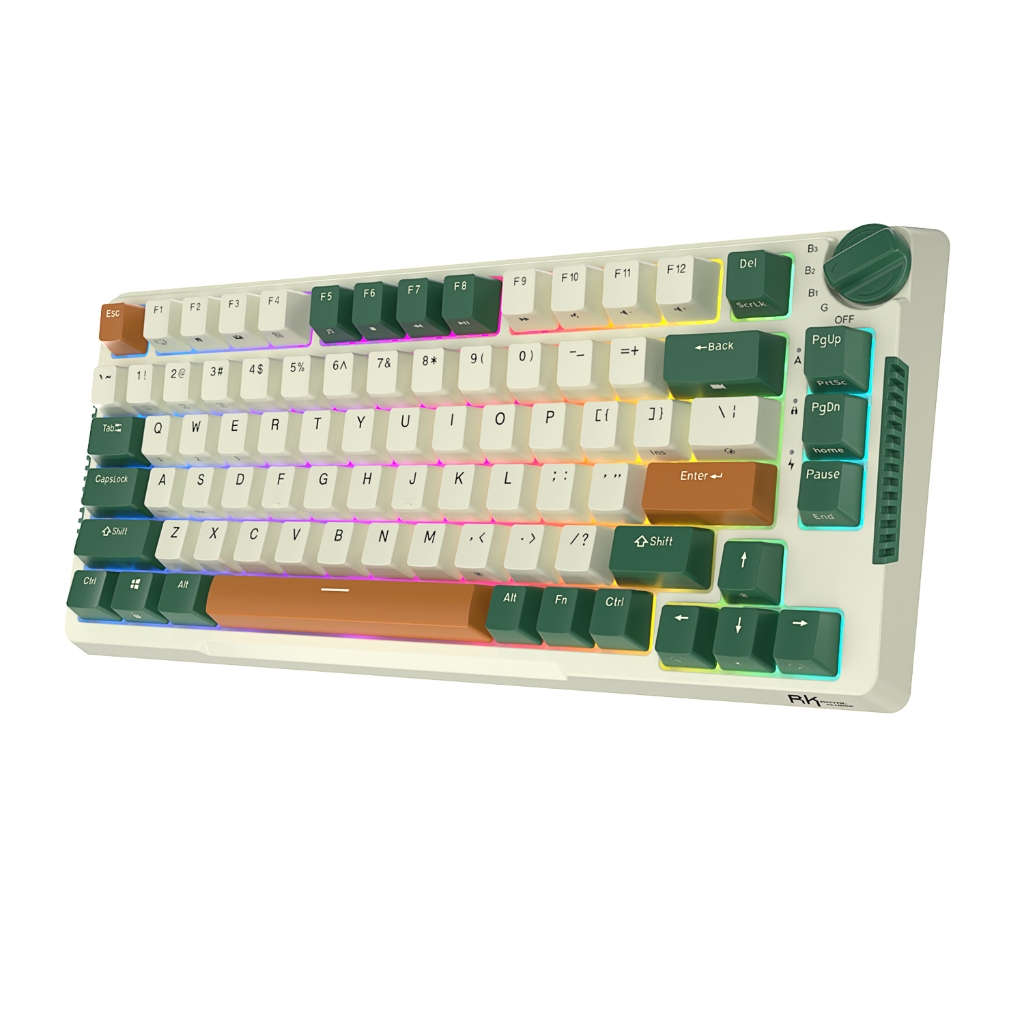Jual Royal Kludge RK H81 Green 81 key Gasket Struktur Gaming Keyboard ...