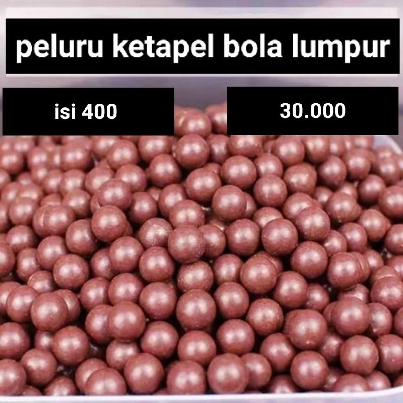 Jual peluru bola lumpur/peluru ketapel isi 400 pcs | Shopee Indonesia