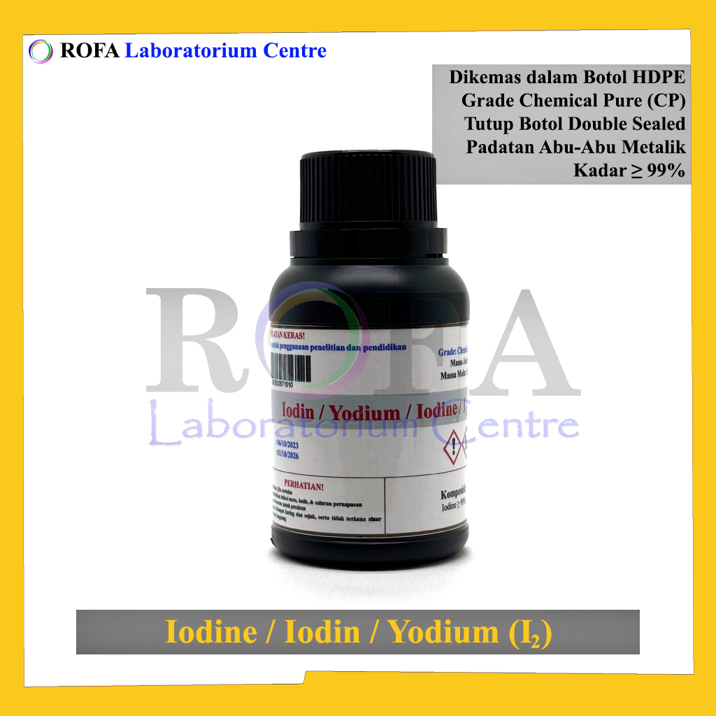 Jual ROFA Iodin / Iodine / Yodium / Iodium CP Eceran 1 Gram | Shopee ...