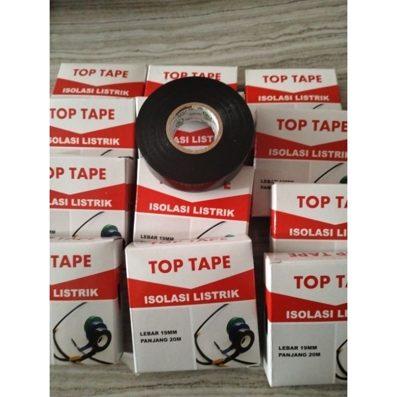 Jual ISOLASI LISTRIK/PVC tebal hitam 19 mm x 20 m | Shopee Indonesia