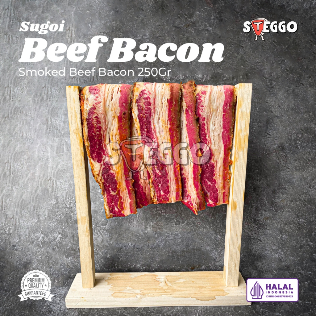 Jual Smoked Beef Bacon 250 gr/ Sugoi Beef Bacon Sapi Halal/ Daging Asap ...
