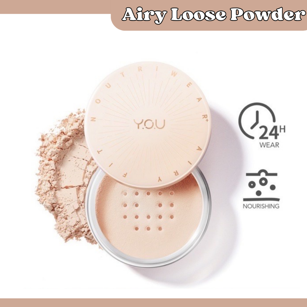 Jual You Noutriwear+ Airy Fit Loose Powder / Bedak Tabur | Shopee Indonesia