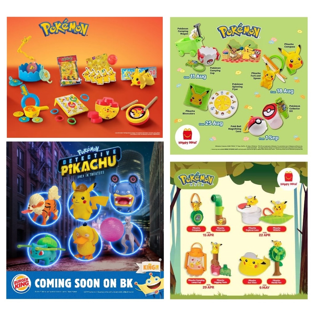 Jual Mainan Anak Hadiah Happy Meal Meals McD McDonald McDonalds Toys McDonald's Toy Pokemon ...