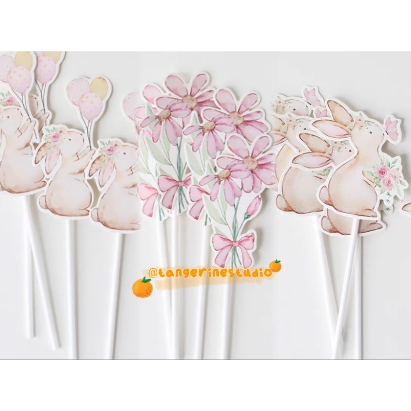 Jual Topper Bunny Rabbit Kelinci Vintage | Topper Kue Ulang Tahun ...