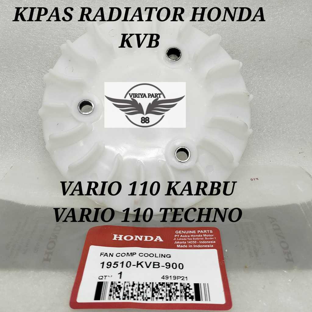 Jual KIPAS RADIATOR HONDA KVB KUALITAS ORIGINAL ASLI HONDA AHM PRESISI ...