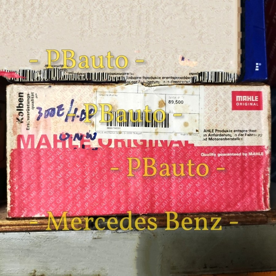 Jual Piston 300e w124 Ov100 Merk MAHLE / Ring Seker Seher Mercy ...