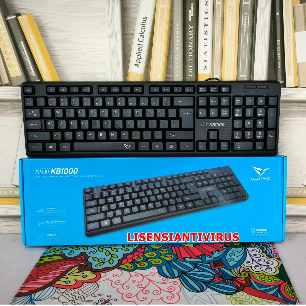Jual Keyboard Office Alcatroz Silent KB1000 USB Wired Keyboard alcatroz ...
