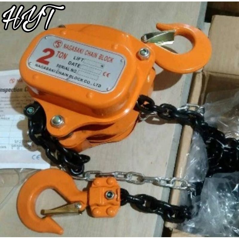 Jual Chain block Nagasaki 2 ton x 5 meter takel manual original made in ...