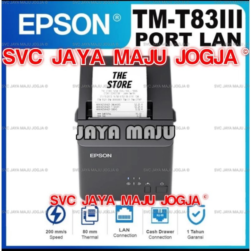 Jual EPSON TM T83 III - (512) LAN SPEED 200 MM/S -- (522) LAN SPEED 250 ...