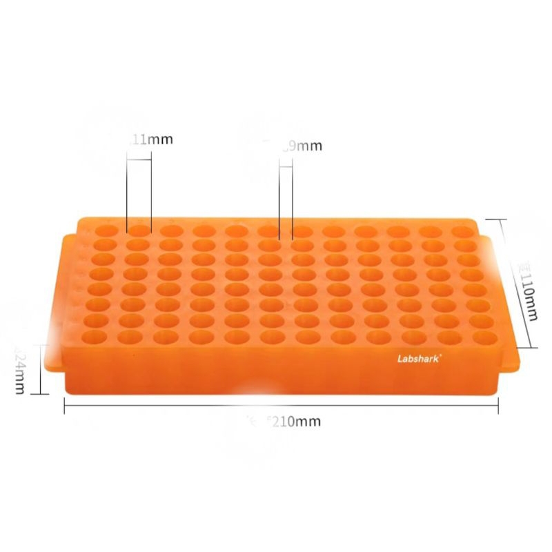 Jual Rack tabung microtube rak PCR tube 0.2/0.5/1.5/2 ml isi 96 lubang ...