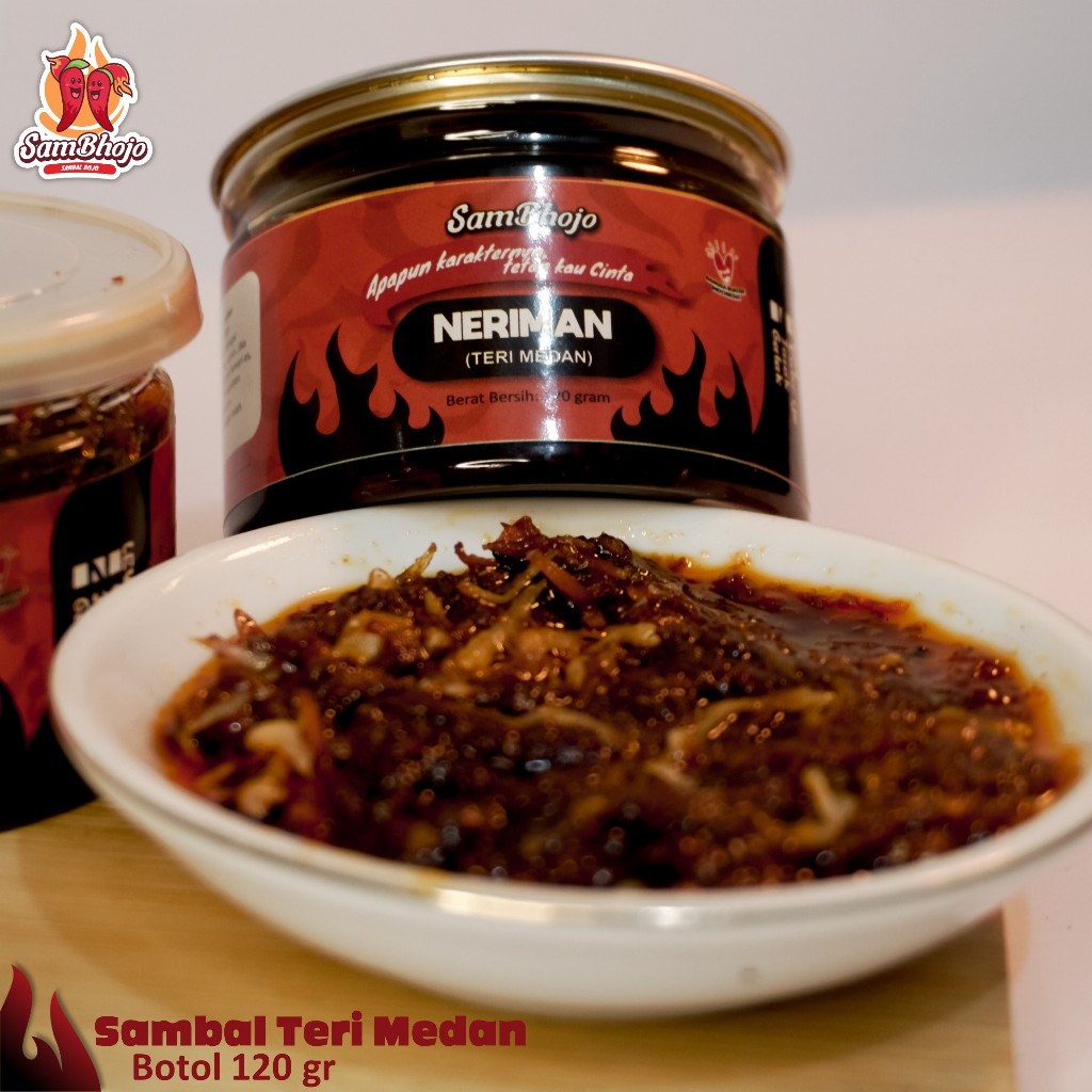 Jual SamBhojo - Sambal Botol Level Galak, Sambal Baby Cumi, Sambal Teri ...