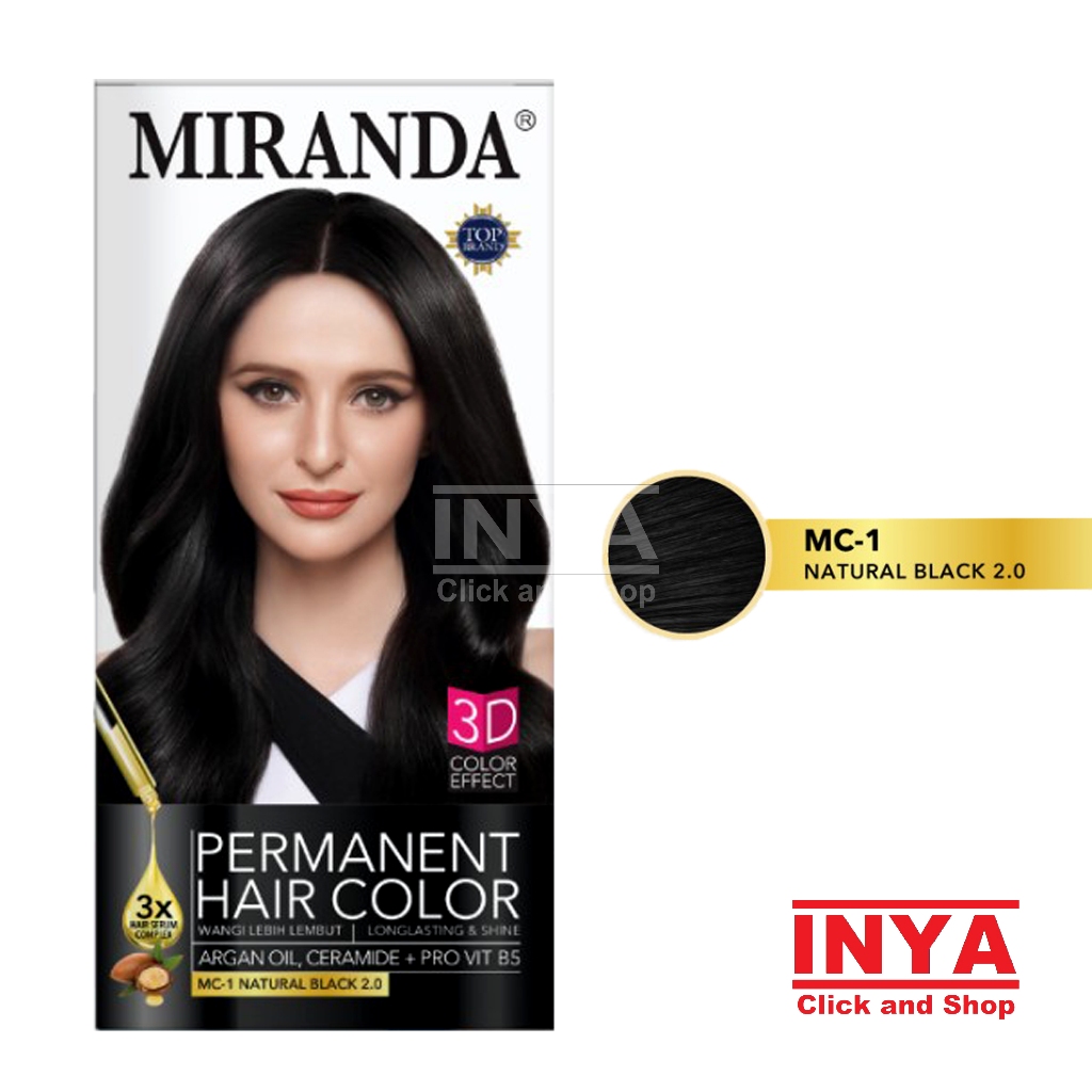 Jual Semir Rambut MIRANDA MC-1 NATURAL BLACK 2.0 - Pewarna Rambut ...