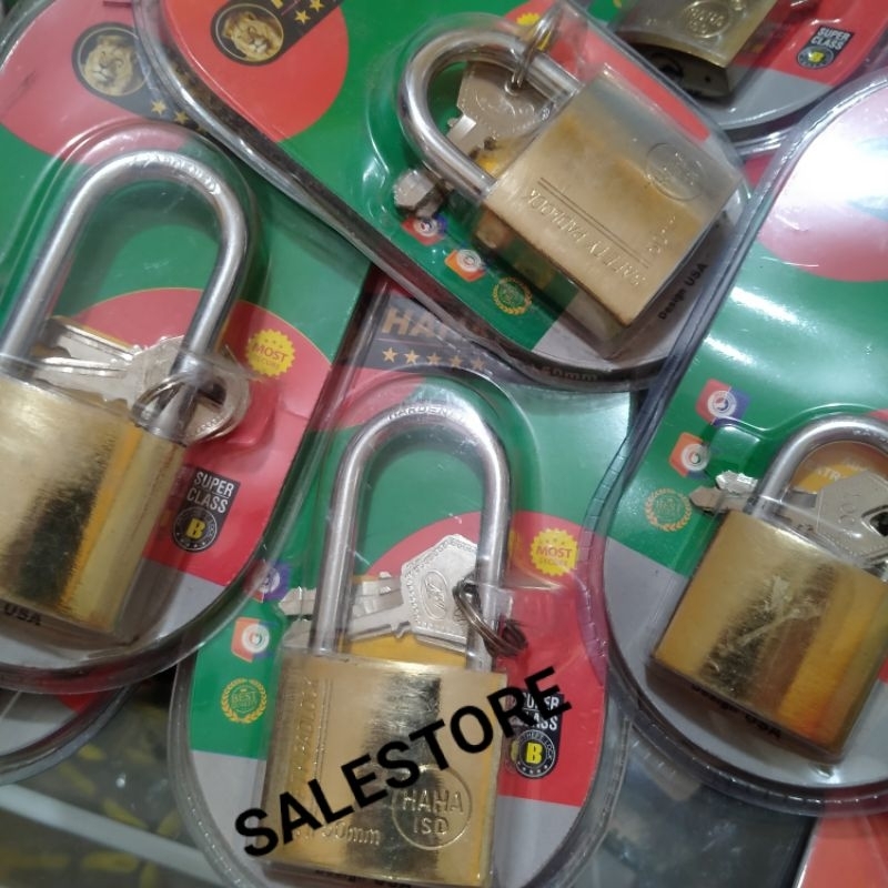 Jual GEMBOK HAHA• Ukuran: 40 MM/50 MM• LeheR //Pendek//Panjang warna ...