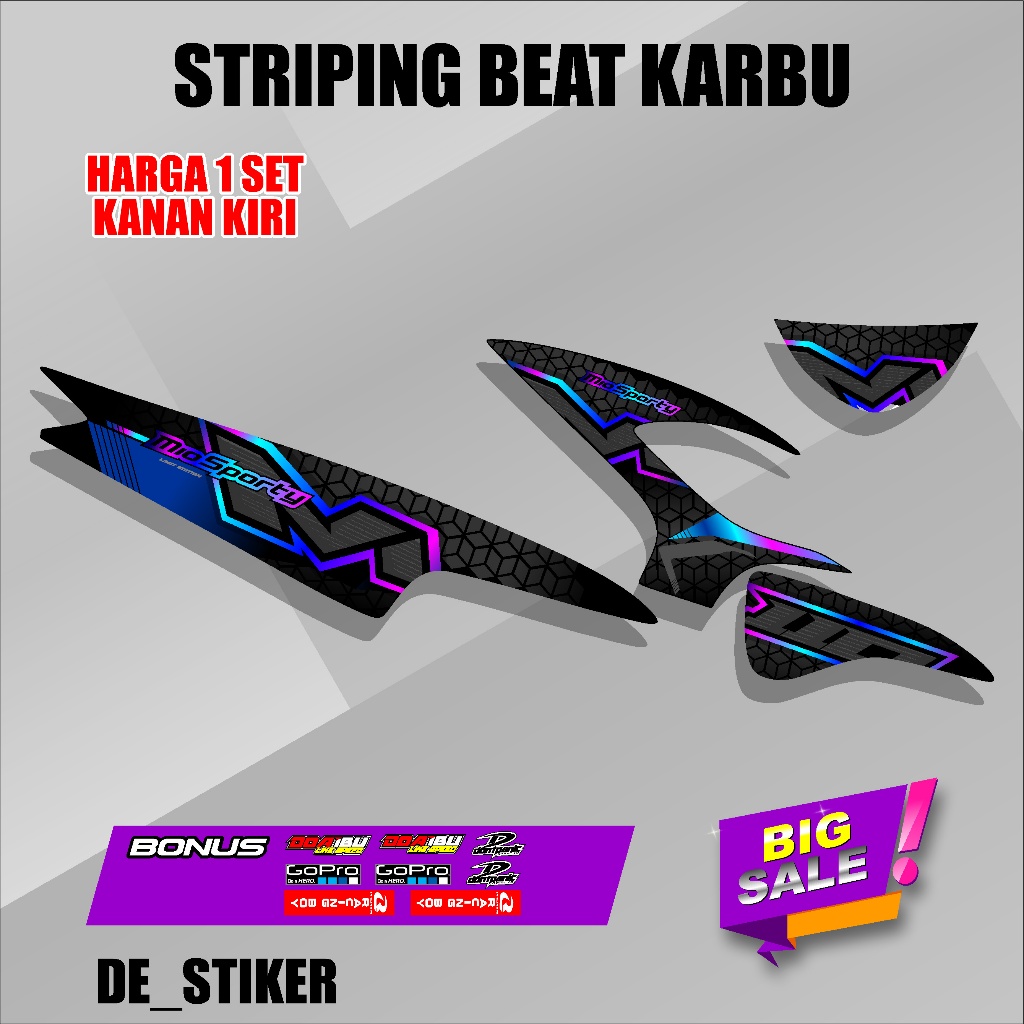 Jual Striping Mio Sporty / Striping Mio Smile Simple Elegant Sticker KS ...