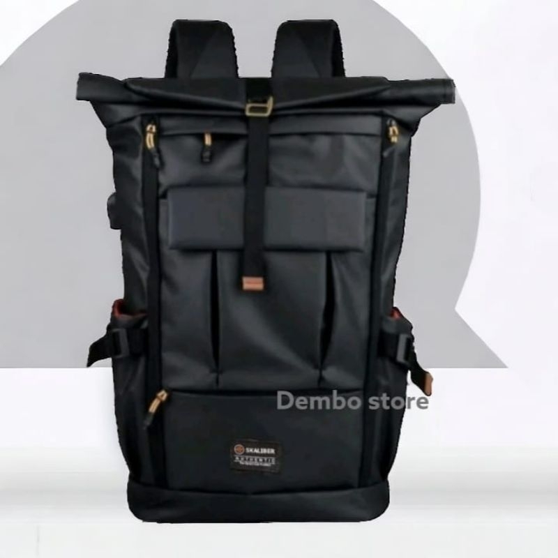Jual Tas Ransel Rolltop Pria Wanita Waterproof Tas punggung Backpack ...