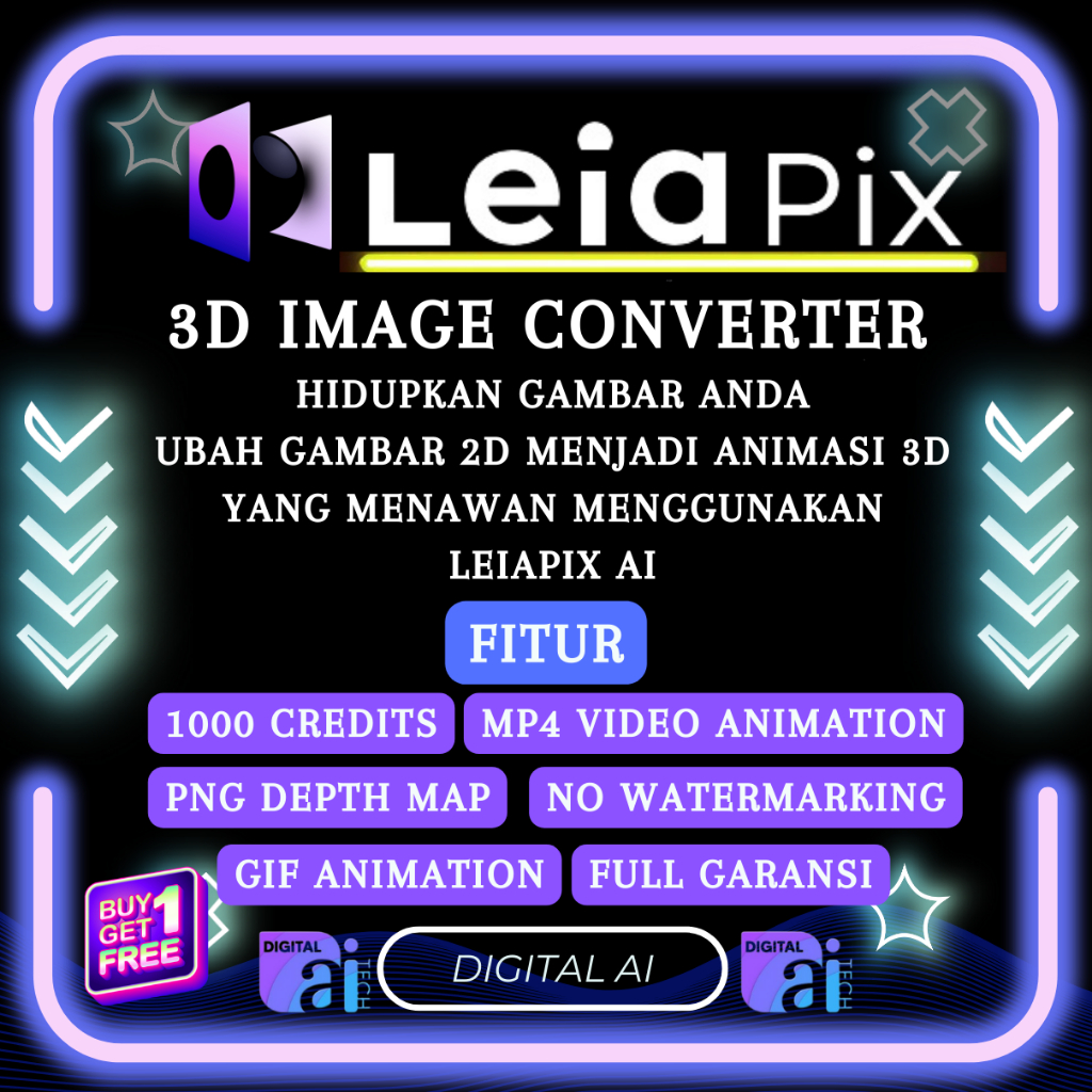 Jual LeiaPix - Convert 2D to 3D Depth Animation AI Technology | Shopee ...