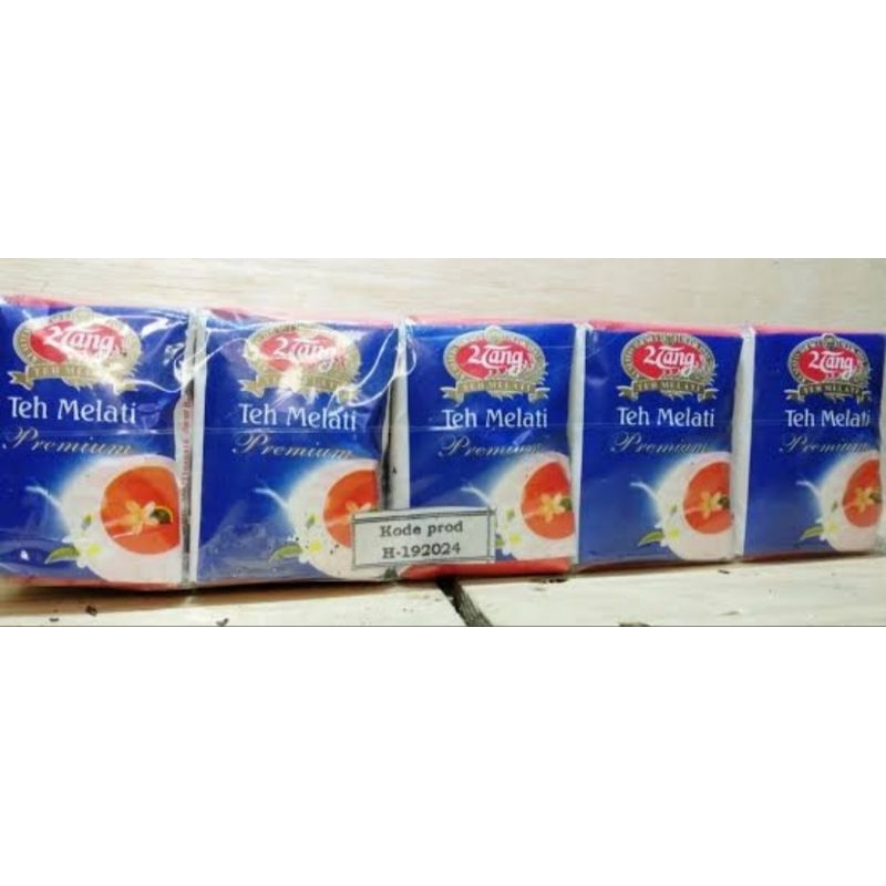 Jual TEH 2 TANG BIRU PREMIUM MELATI 1 SLOP (10 PCS) | Shopee Indonesia