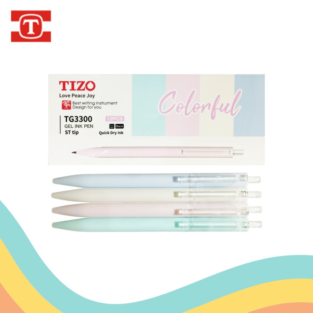 Jual GEL PEN TIZO TG-3300 (12 PCS) | Shopee Indonesia