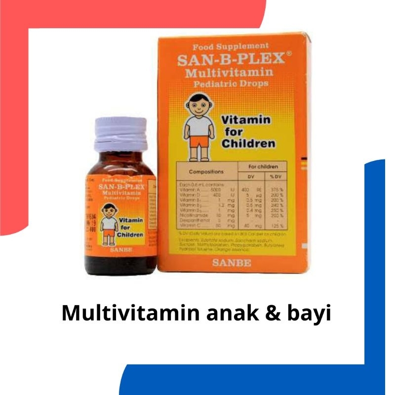 Jual san b plex drop multivitamin bayi &anak 15ml | Shopee Indonesia