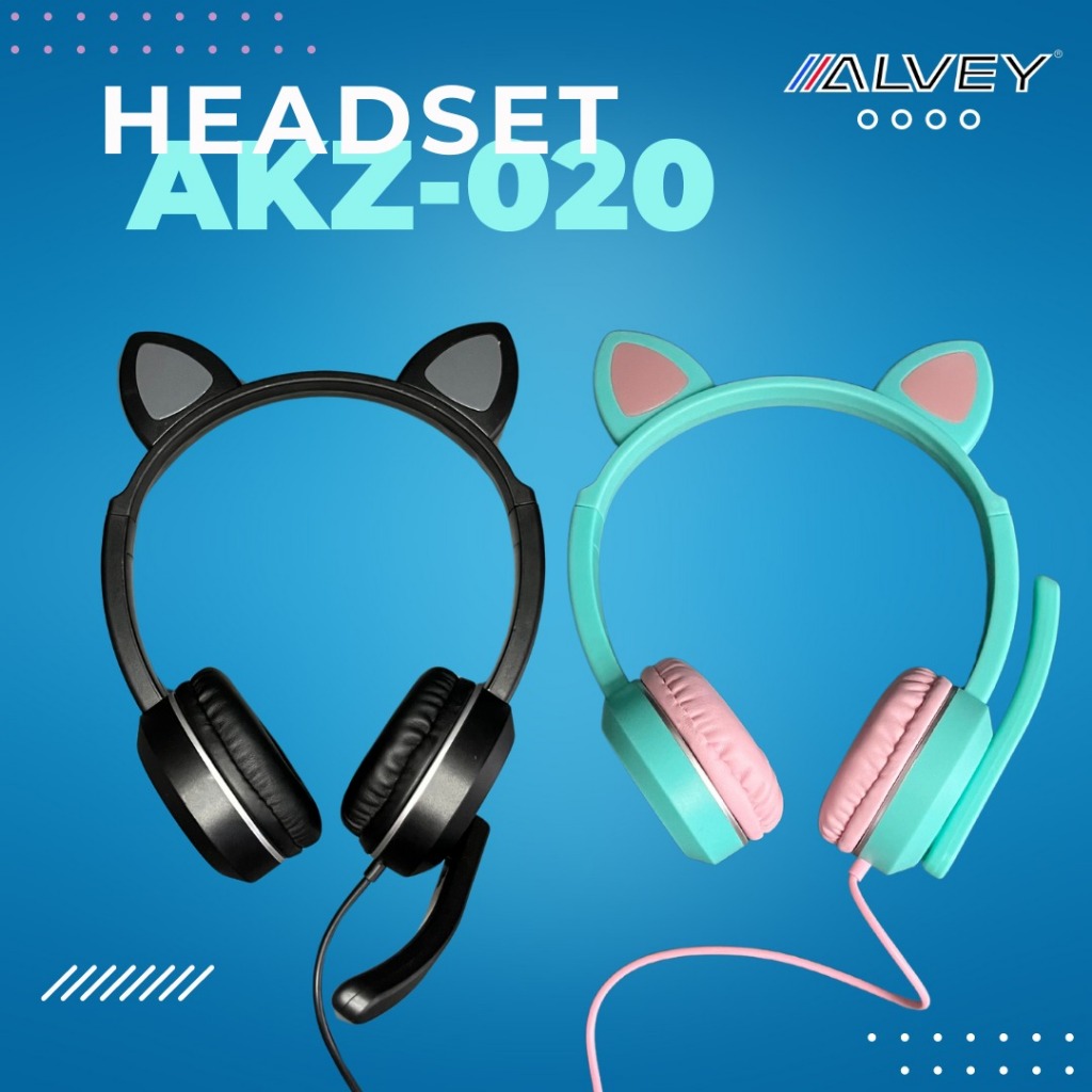 Jual ALVEY AKZ-020 Headset Gaming Full RGB Dengan Cat Ear | Shopee Indonesia